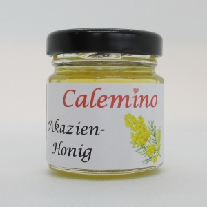 Akazien-Honig 50g -handliches Honigglas mit Riffelung